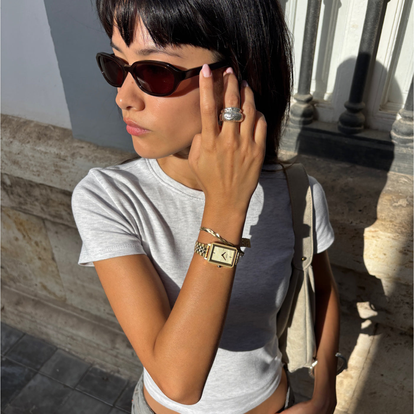 CLUSE Fluette Rectangular Watch CW11511 Gold • Official CLUSE Store