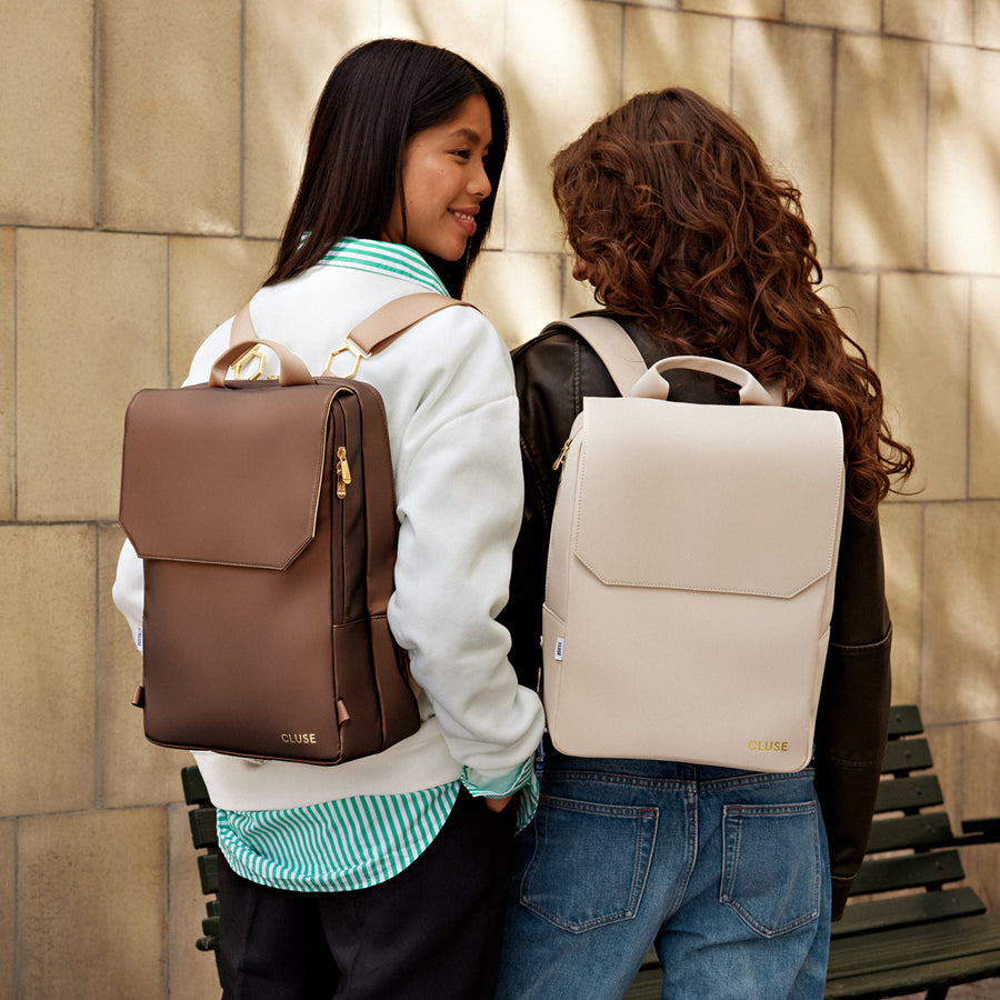 CLUSE Le Réversible Sac à dos CX03507 Bordeaux/Beige - Boutique ...