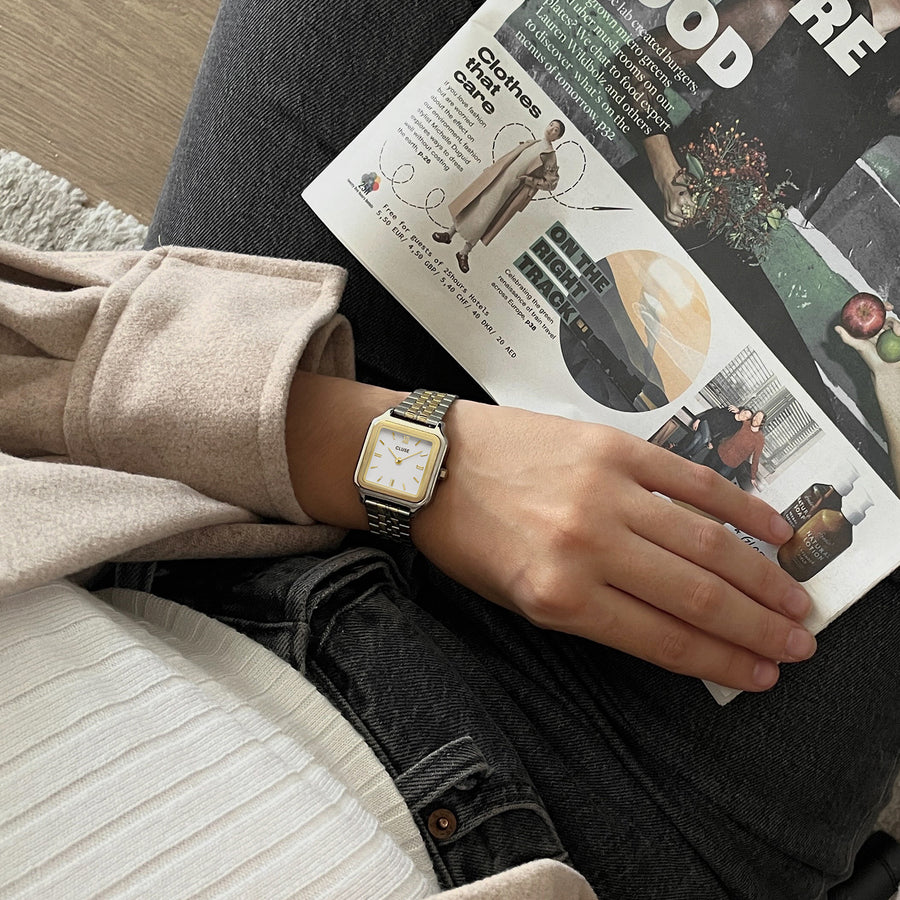 CLUSE Gracieuse Watch CW11901 Two-Tone, Square - Official CLUSE Store
