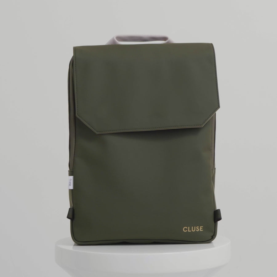 CLUSE Le Réversible backpack CX03505 Dark green/Sand - Official CLUSE Store