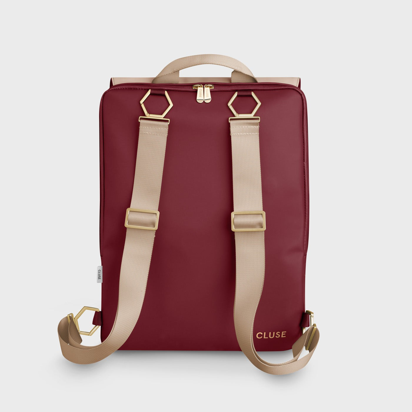 CLUSE Le Réversible Sac à dos CX03507 Bordeaux/Beige - Boutique ...
