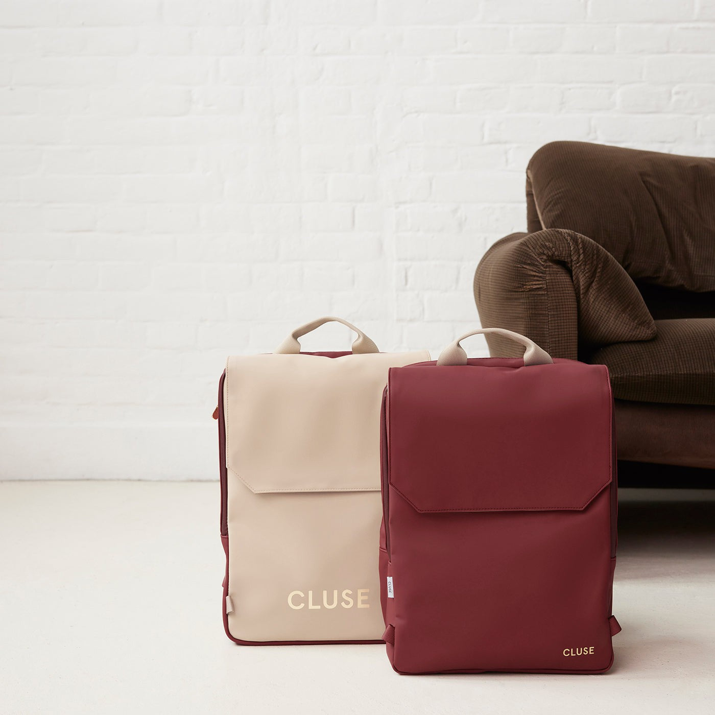 CLUSE Le Réversible Backpack CX03507 Bordeaux/Beige - Official CLUSE Store